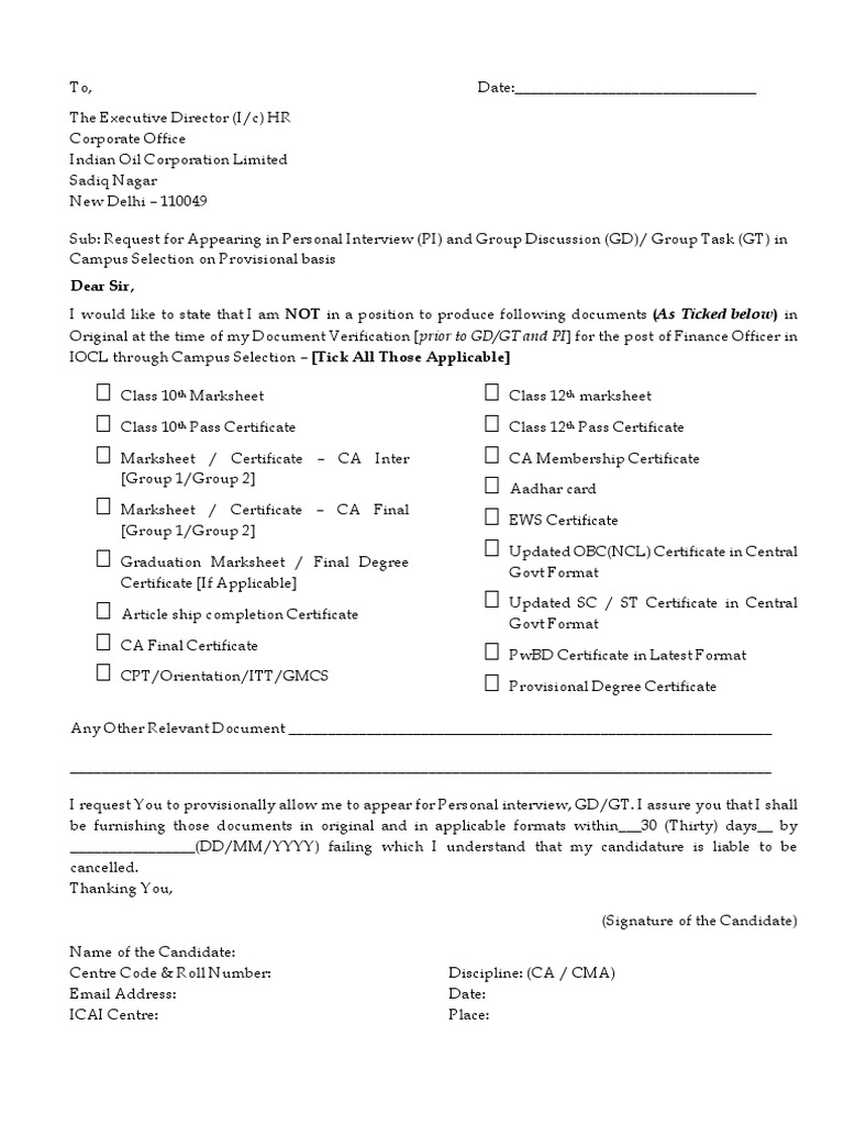 Undertaking Format - CA | PDF | Government Of India | Government