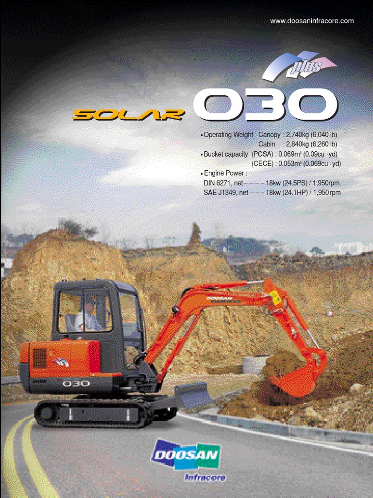 Daewoo Doosan Solar 030 Plus | PDF