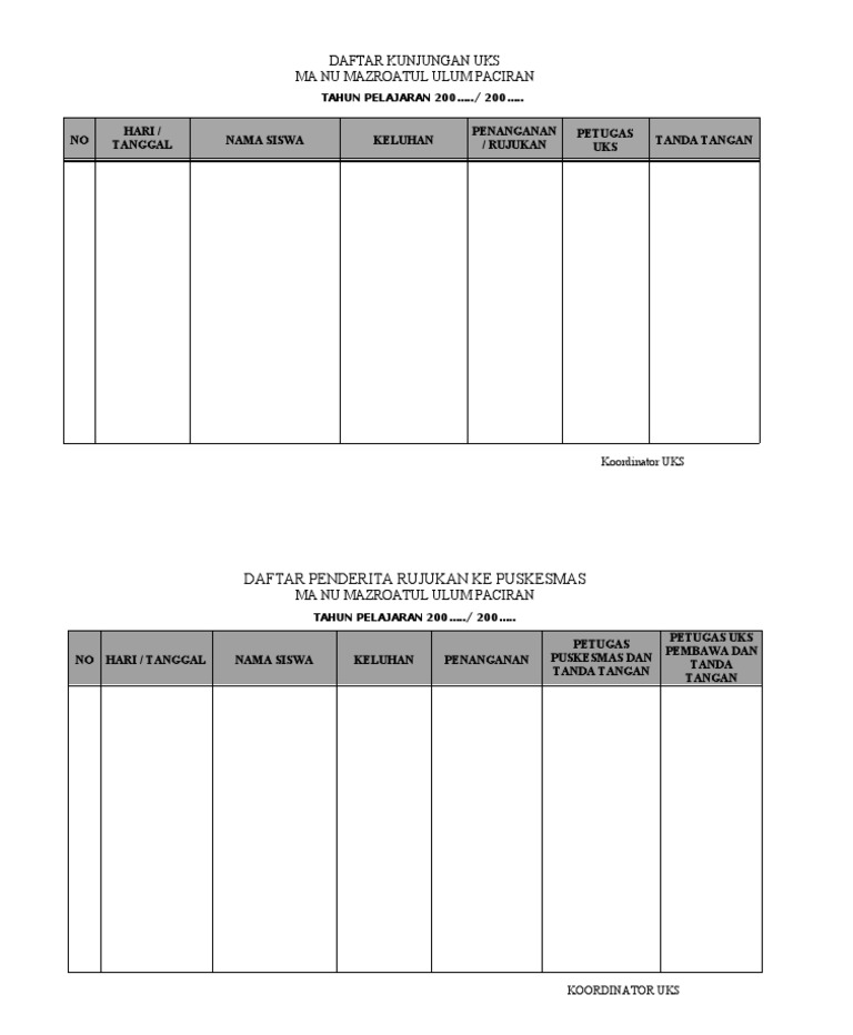 0.6 Kunjungan UKS-Rujukan | PDF