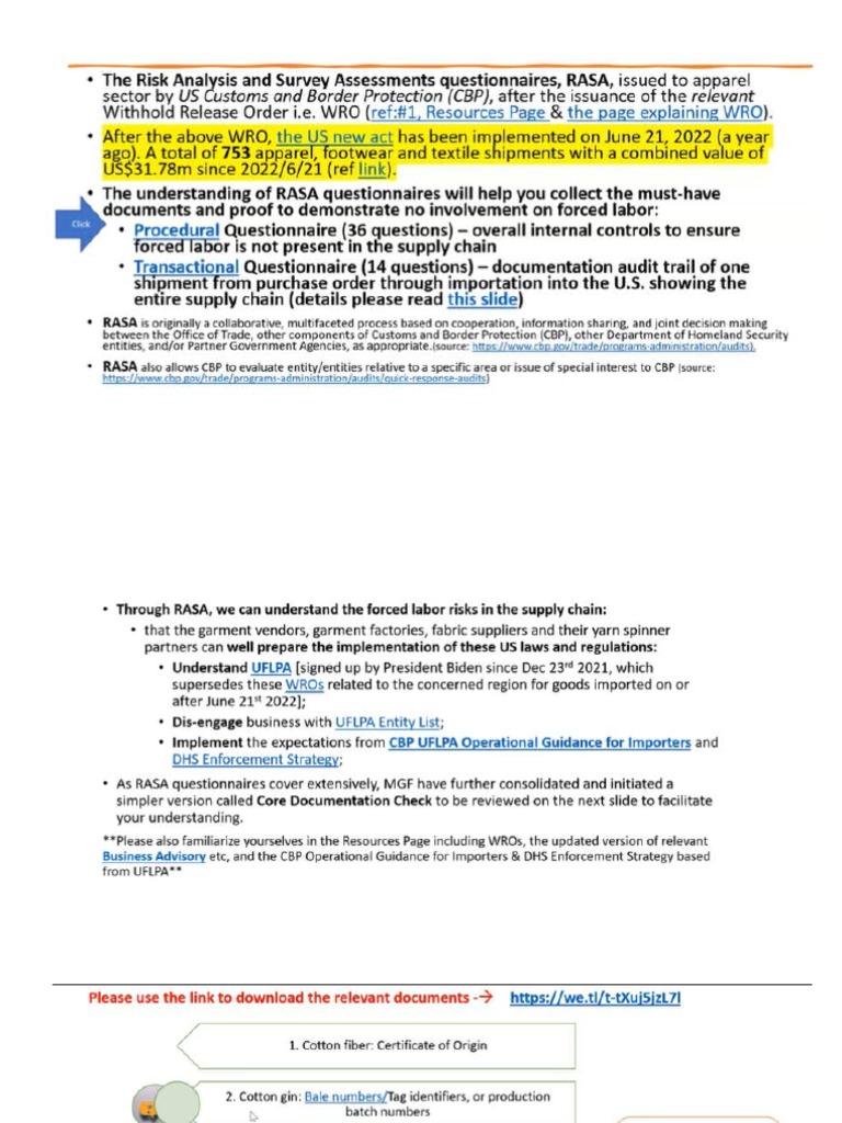 MGF RASA Training | PDF