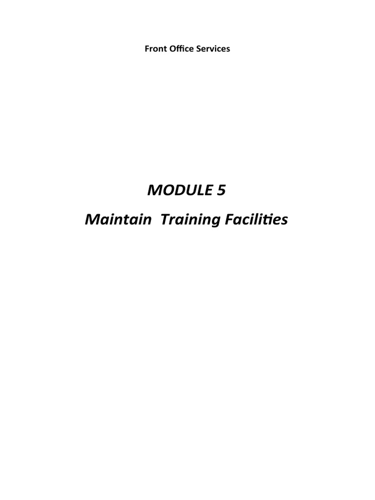 Module 5 | PDF | Housekeeping | Waste
