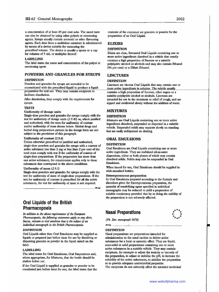 0676 Nasal Prep. EP+BP | PDF