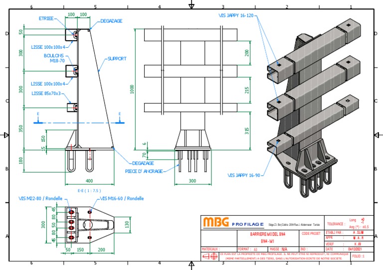 VIS JAPPY 16-120 Etriee Degazage: BN4 - M1 Barriere Model Bn4 | PDF