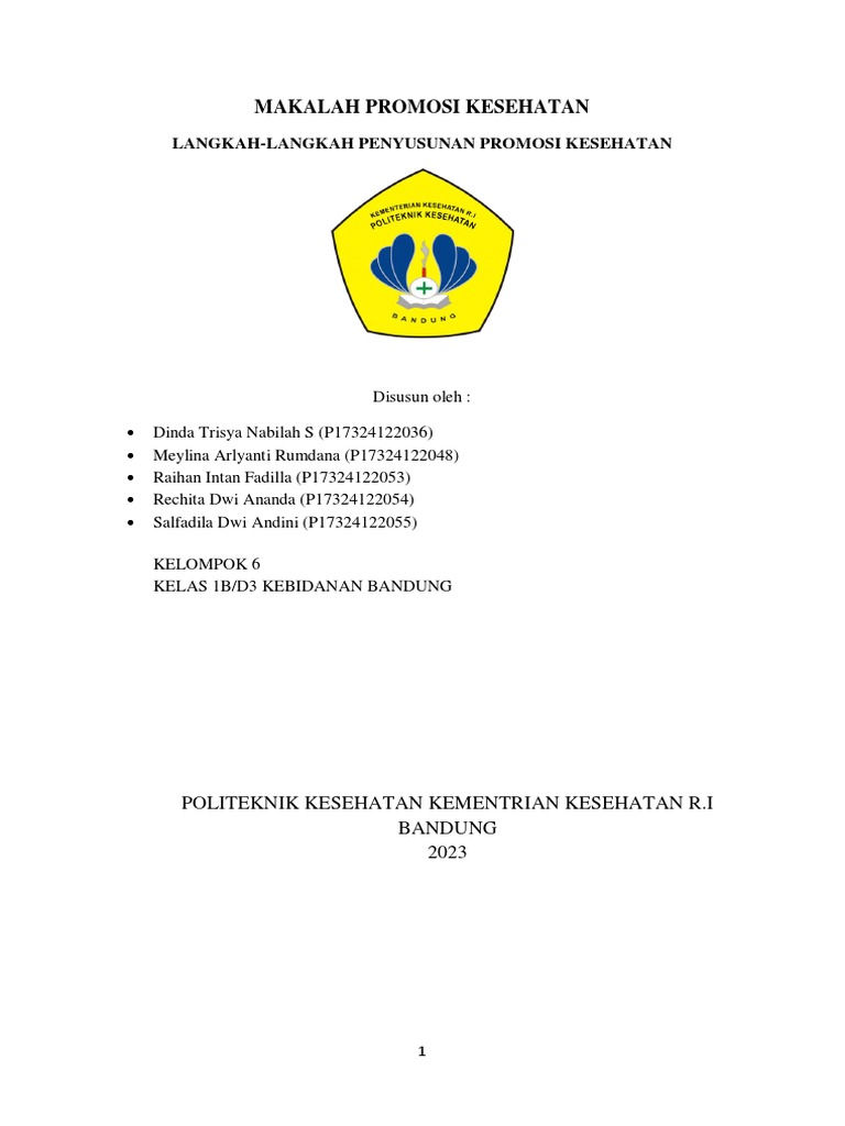 Makalah 6B Promkes Langkah-2 | PDF