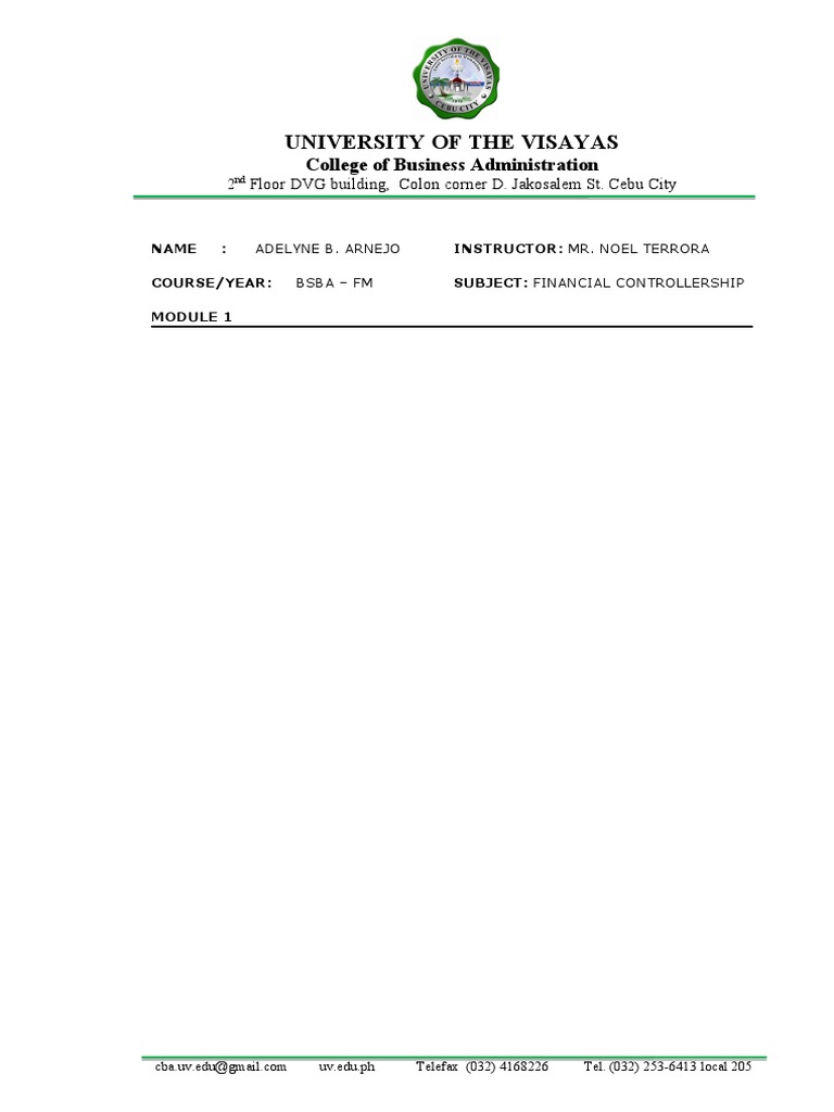 Financial Controllership PDF Free | PDF | Accounting | Financial Audit