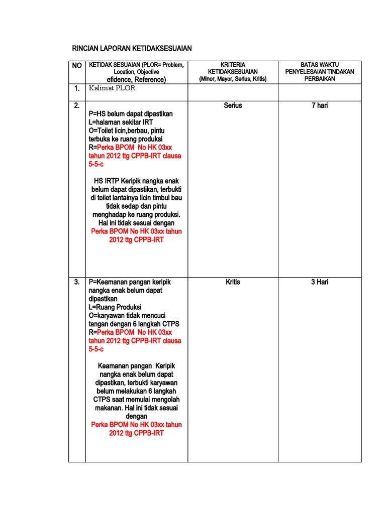 Contoh Kalimat Plor | PDF