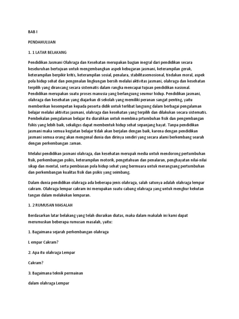 Makalah Penjas | PDF