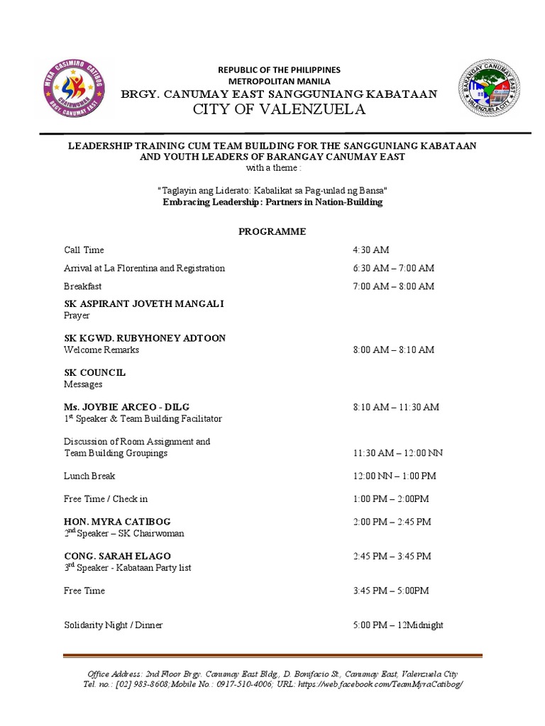 SK Leadership & Team Building | PDF