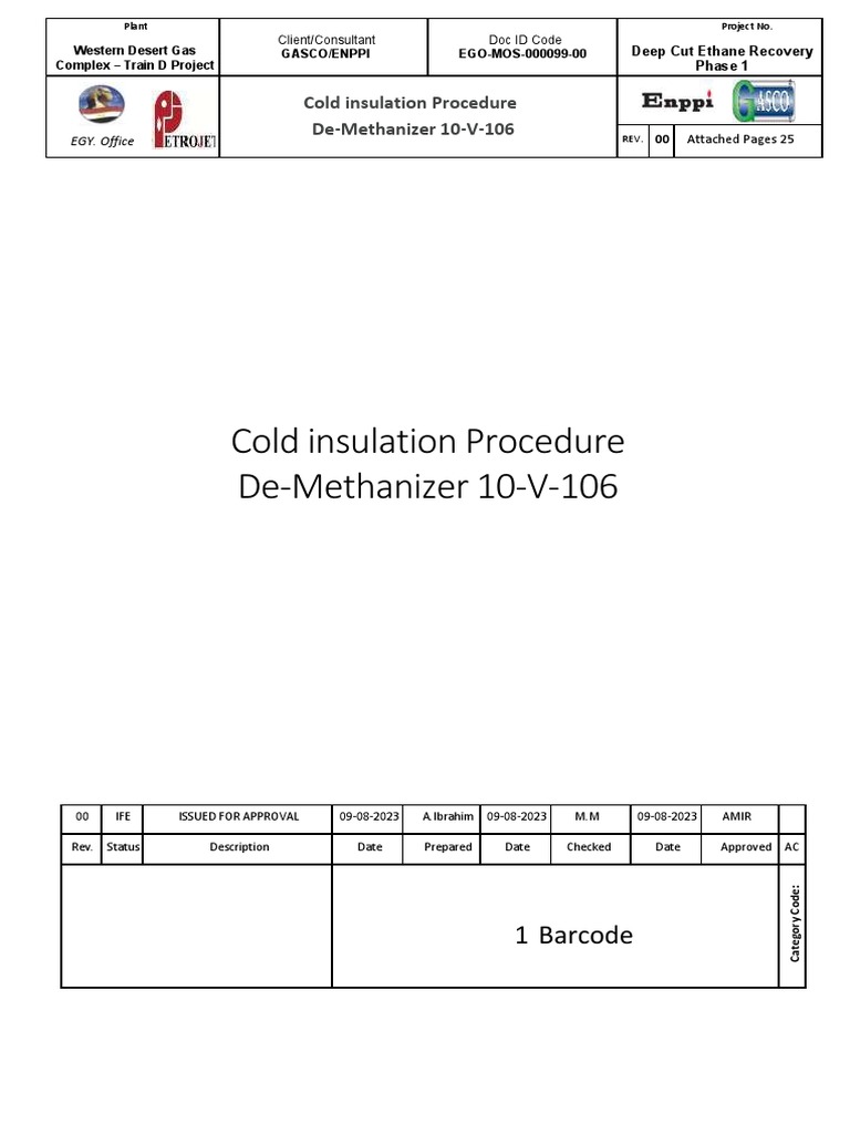 Cold Insulation Procedure-F | PDF | Specification (Technical Standard ...