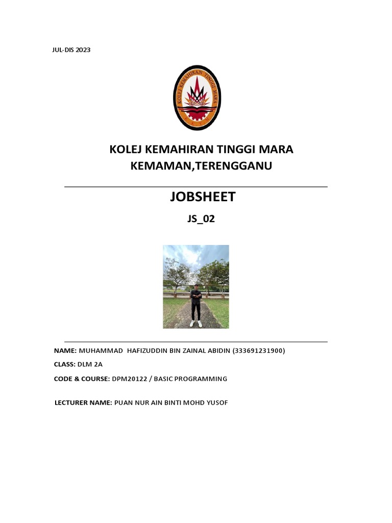 Report Jobsheet 2 Muhammad Hafizuddin | PDF