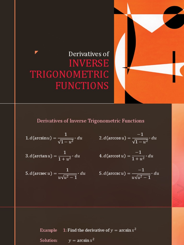 Lesson 11 Inverse Trigonometric Functions | PDF | Classical Geometry ...