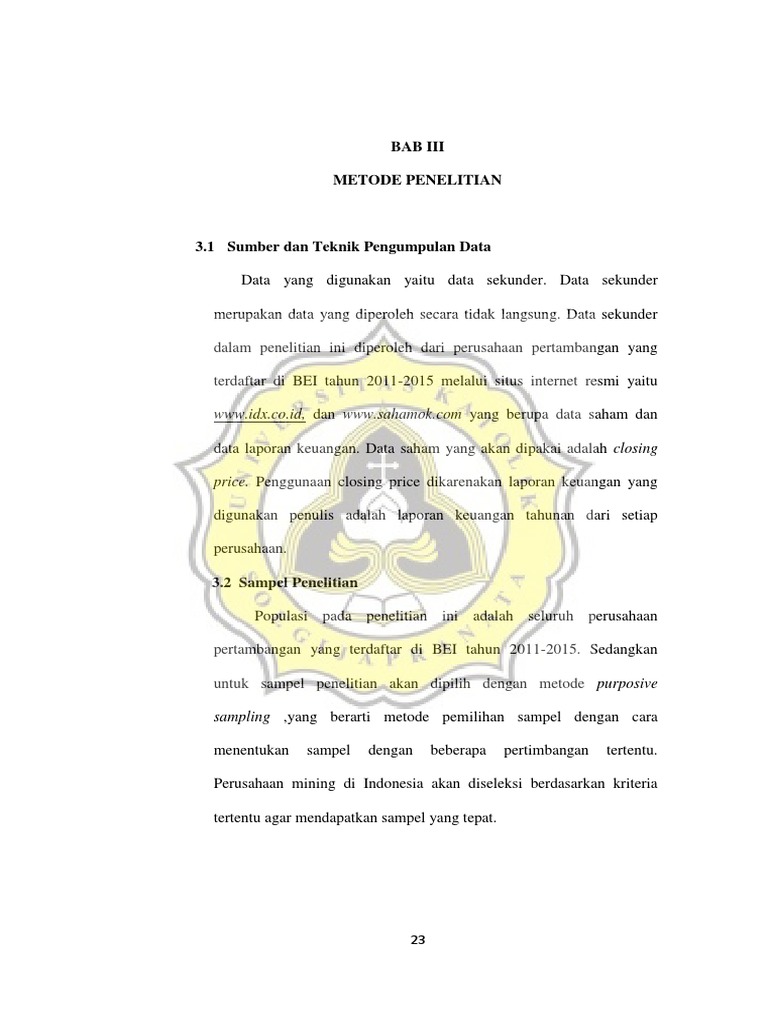 12.30.0249 Didit Aditya Athena (7.01) .Bab Iii | PDF