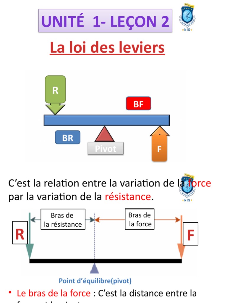 Loi des leviers et types d'exercices | PDF | Méthodes et références ...