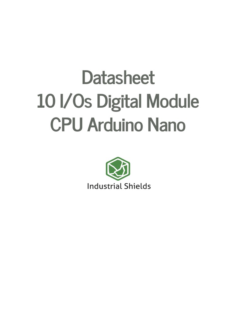 20230324-Datasheet-10IOs Digital Arduino Nano-1 | PDF | Power Supply ...