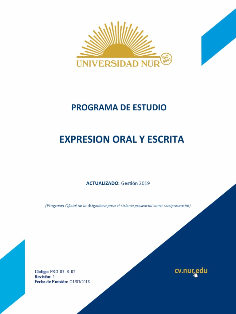 Programa de Estudio | PDF | Evaluación | Comunicación