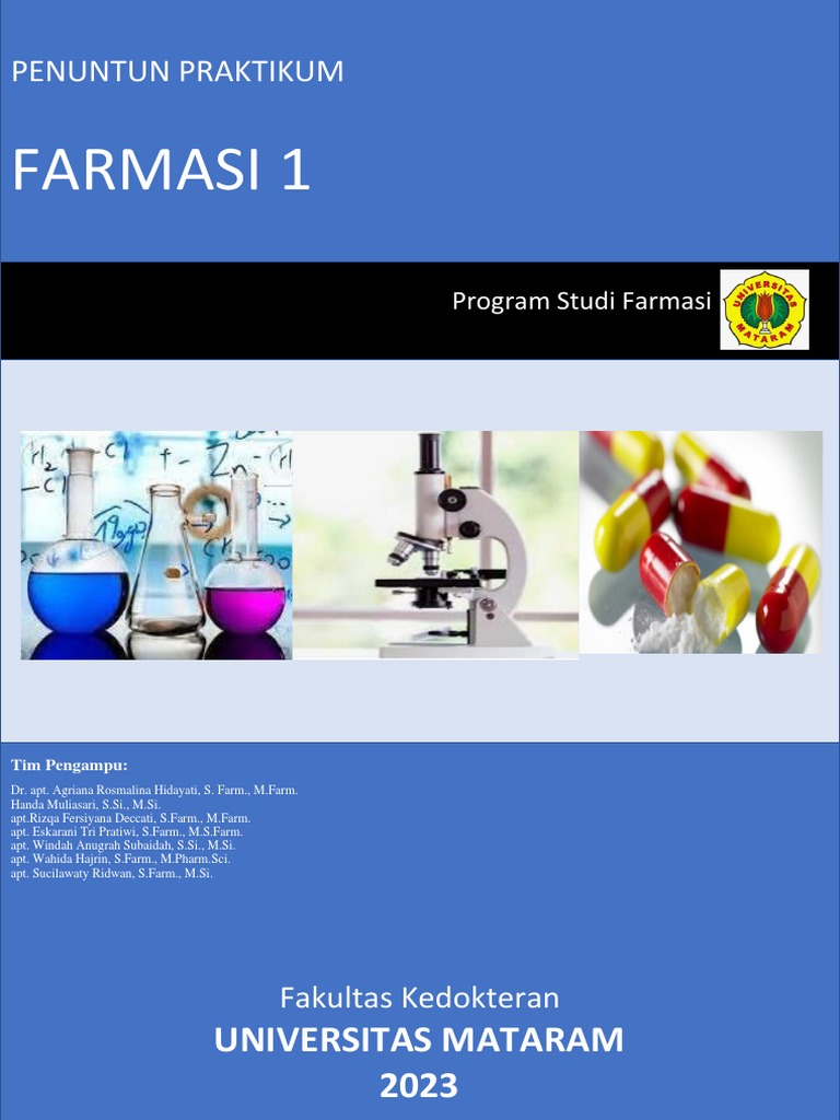 Modul Praktikum Farmasi 1 - 2023 | PDF