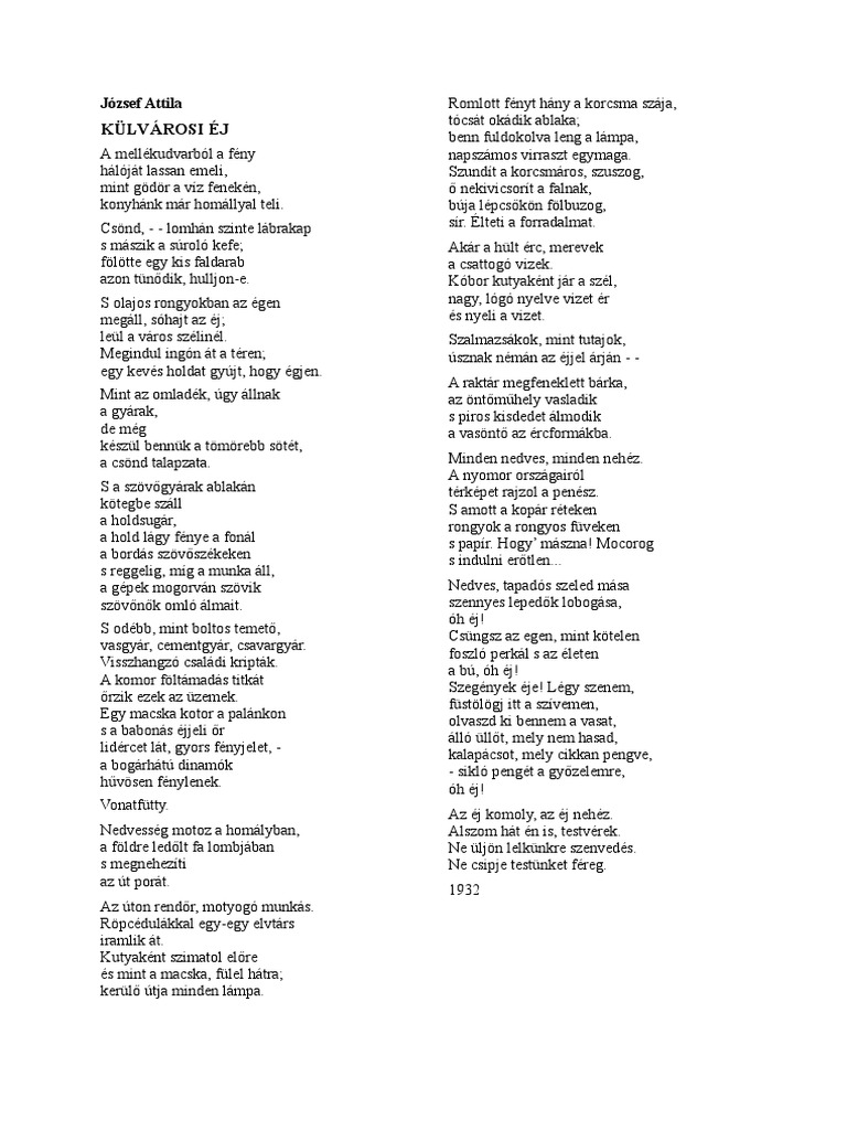 József Attila 2 | PDF