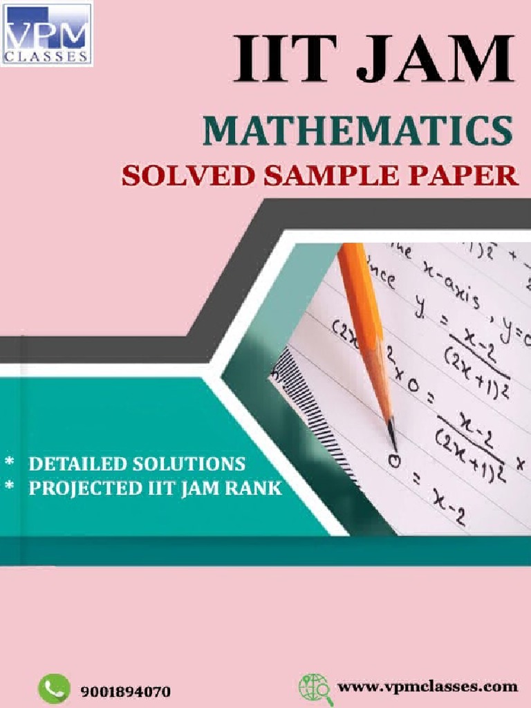 Mathematics - Iit Jam FMTP - VPM Classes | PDF | Sequence | Function ...