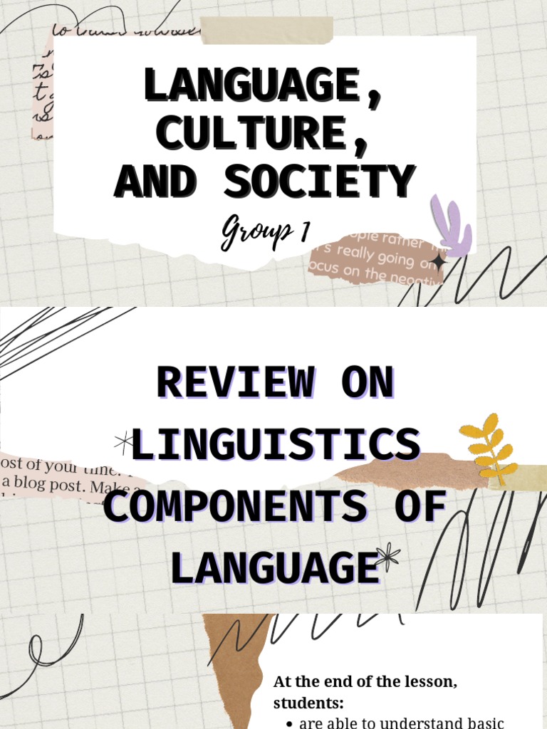 Understanding Linguistics Components | PDF | Linguistics | Second Language