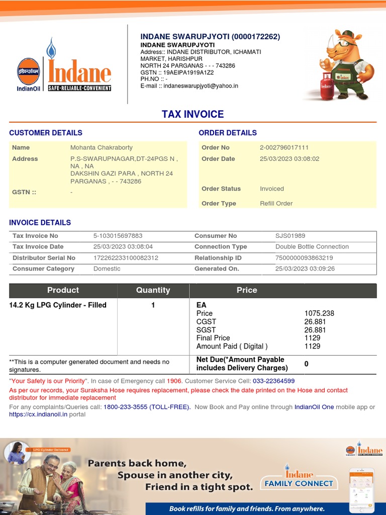 Invoice | Download Free PDF | Liquefied Petroleum Gas | Invoice