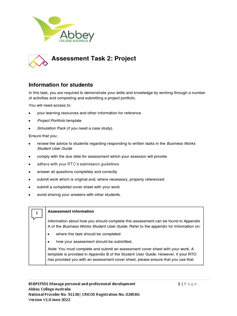 BSBPEF501 Assessment Task 2 | PDF | Communication | Learning