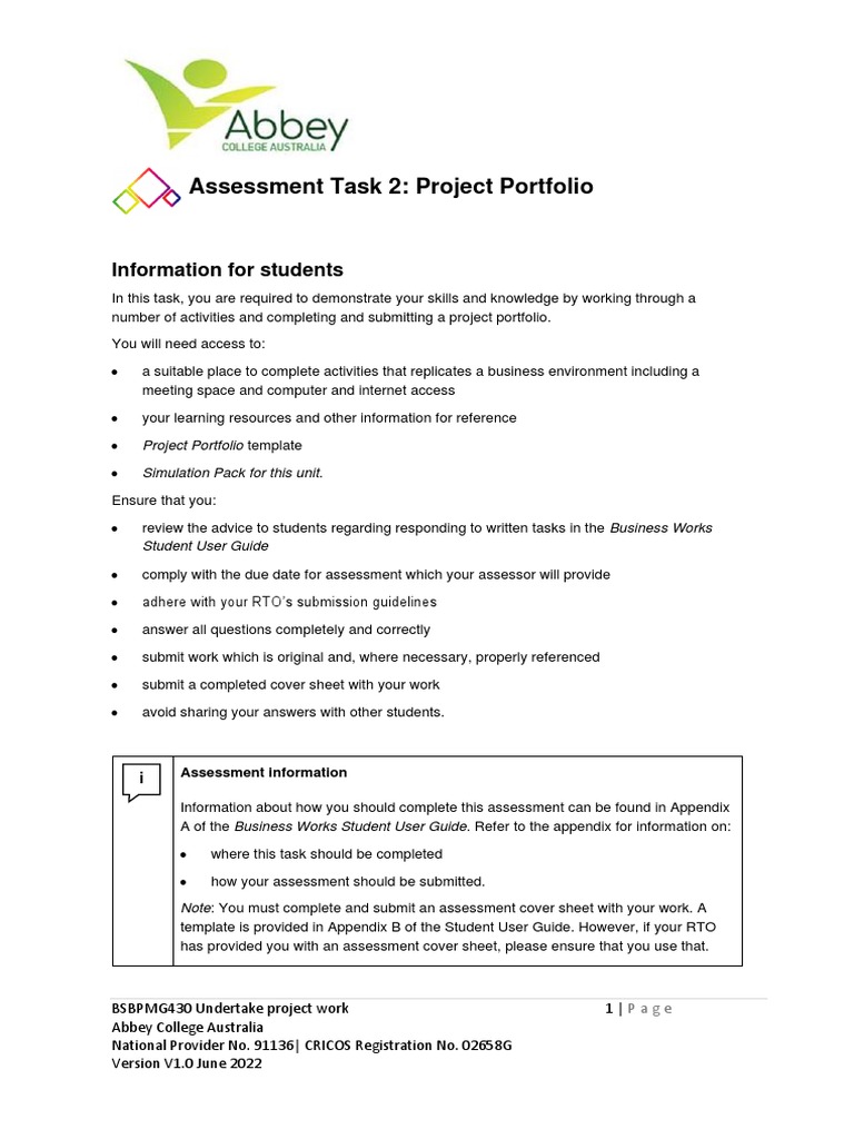 BSBPMG430 Assessment Task 2 | PDF | Project Management | Communication