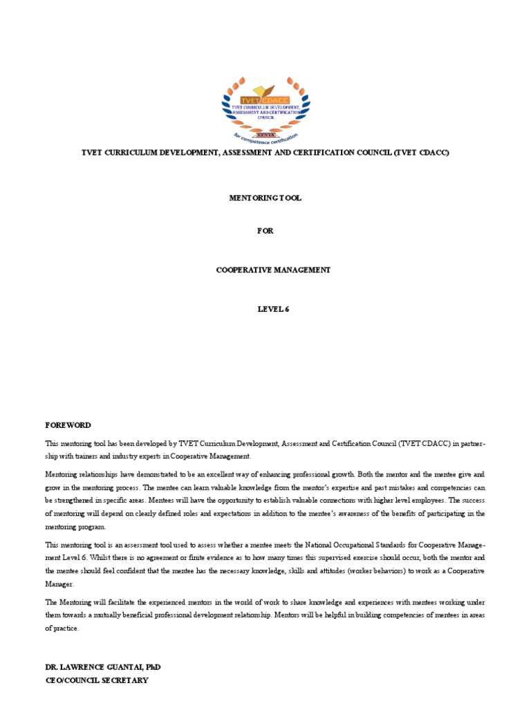 Cooperative Management Level 6 | PDF