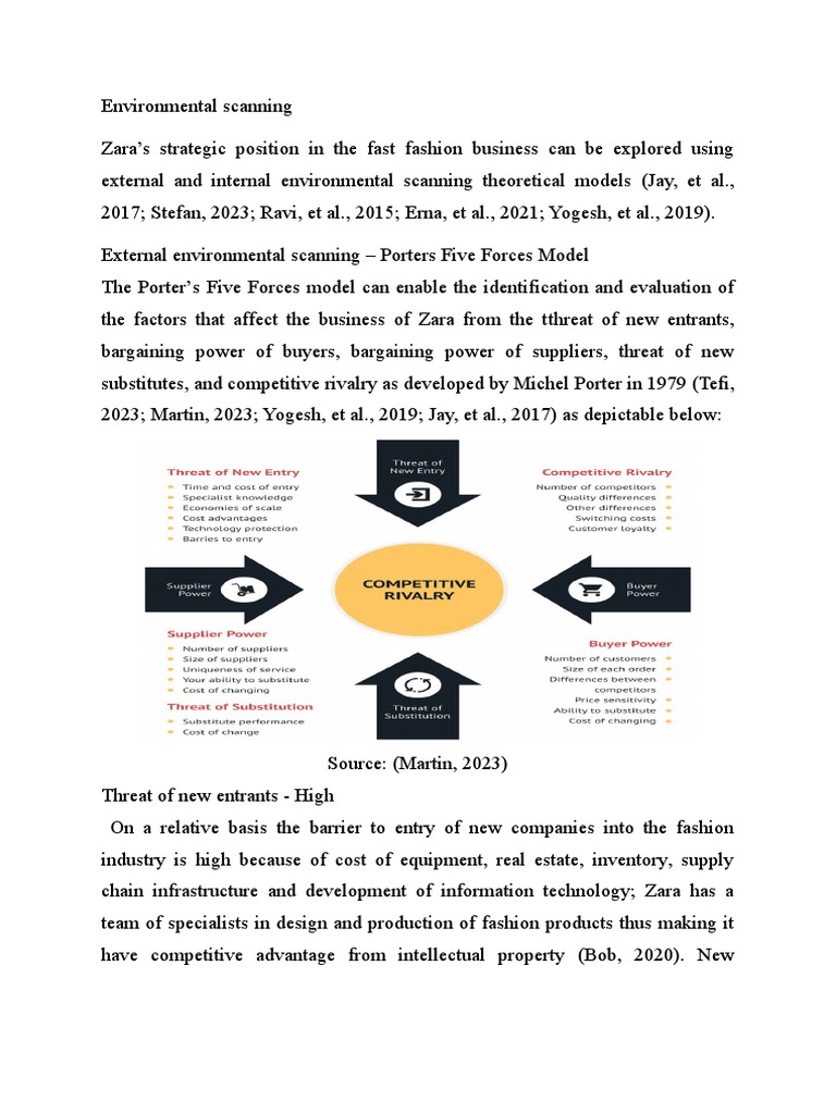 Environmental Scanning - ZARA | PDF | Supply Chain | Business Process