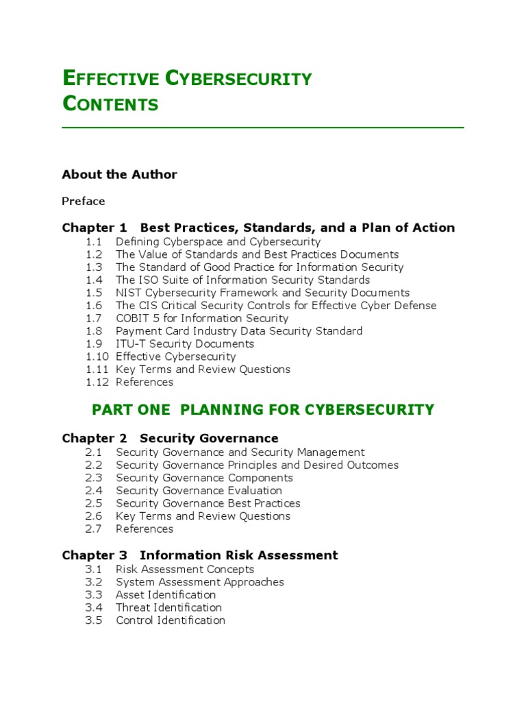 TOC Cybersecurity | PDF | Security | Computer Security TOC Cybersecurity | PDF | Security | Computer Security