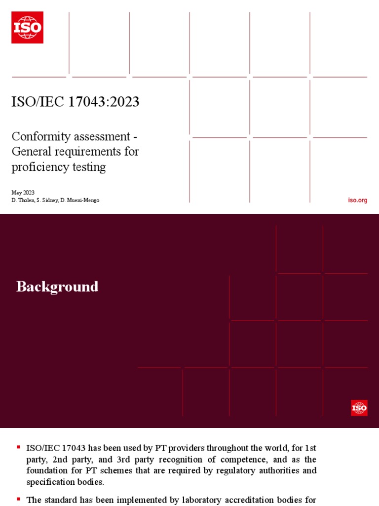 ISO-CASCO - ISO-IEC 17043-2023., Conformity Assessment - General Requirements For Proficiency ...