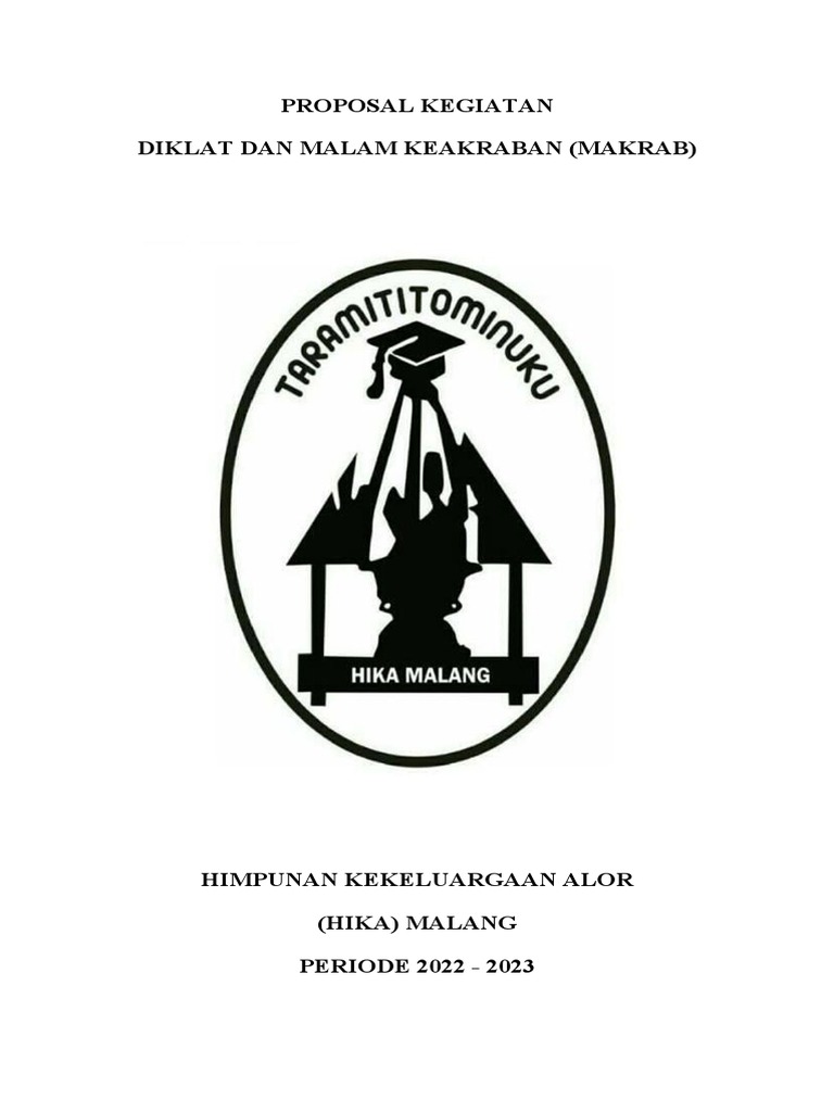 Proposal Diklat & Makrab HIKA Malang | PDF
