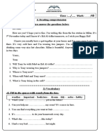 Grade 3 Diagnostic Test | PDF