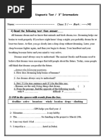 Grade 3 Diagnostic Test | PDF