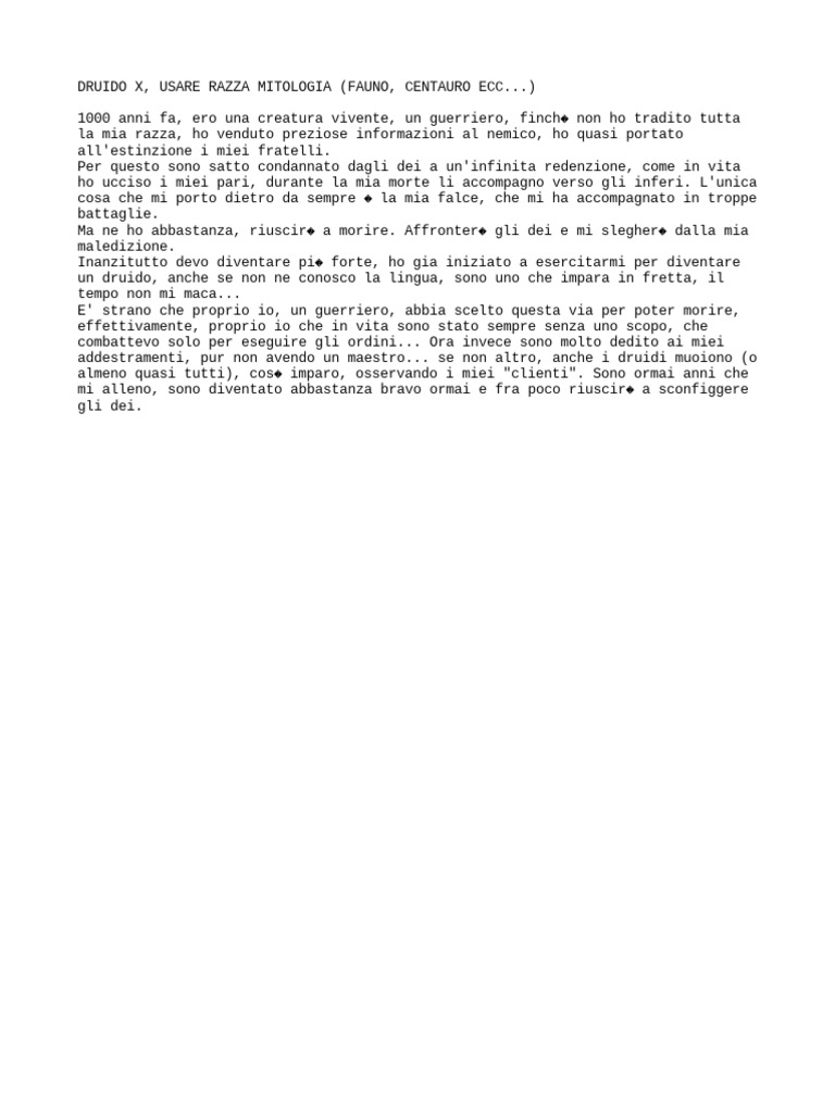 Background Druido X | PDF