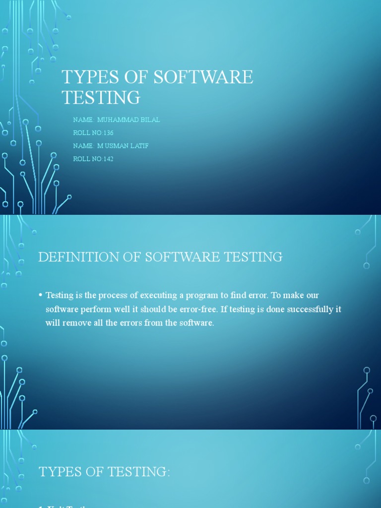 Types of Software Testing | PDF | Software Testing | Programming Types of Software Testing | PDF | Software Testing | Programming