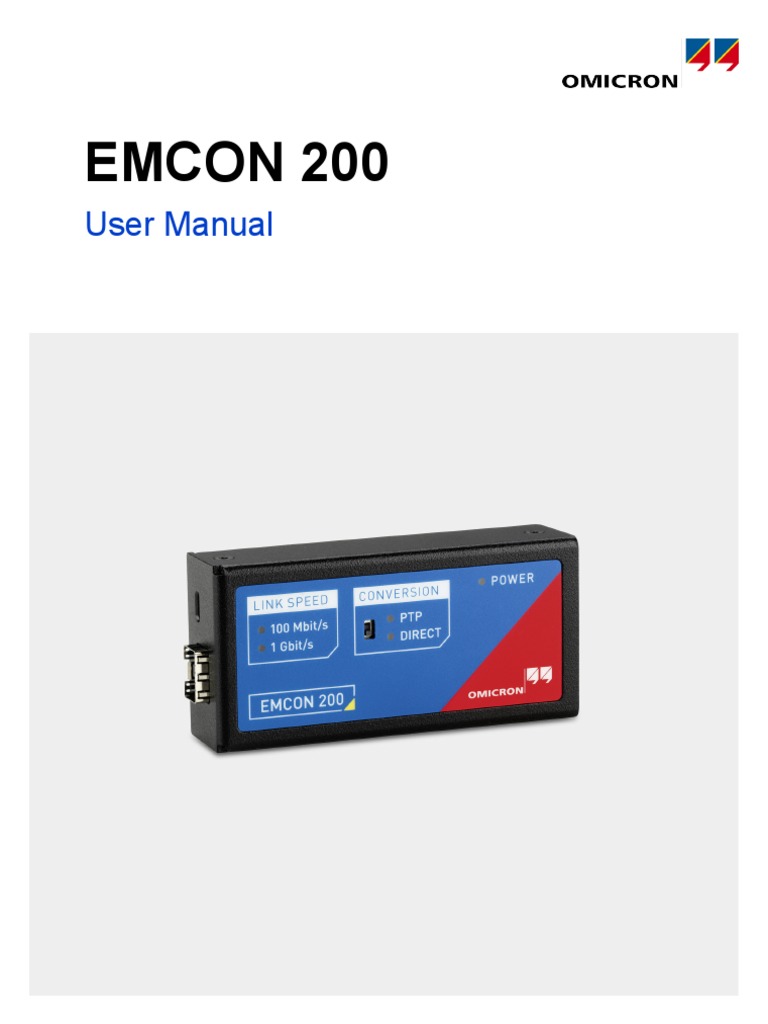 EMCON 200 User Manual | PDF | Computer Network | Ethernet