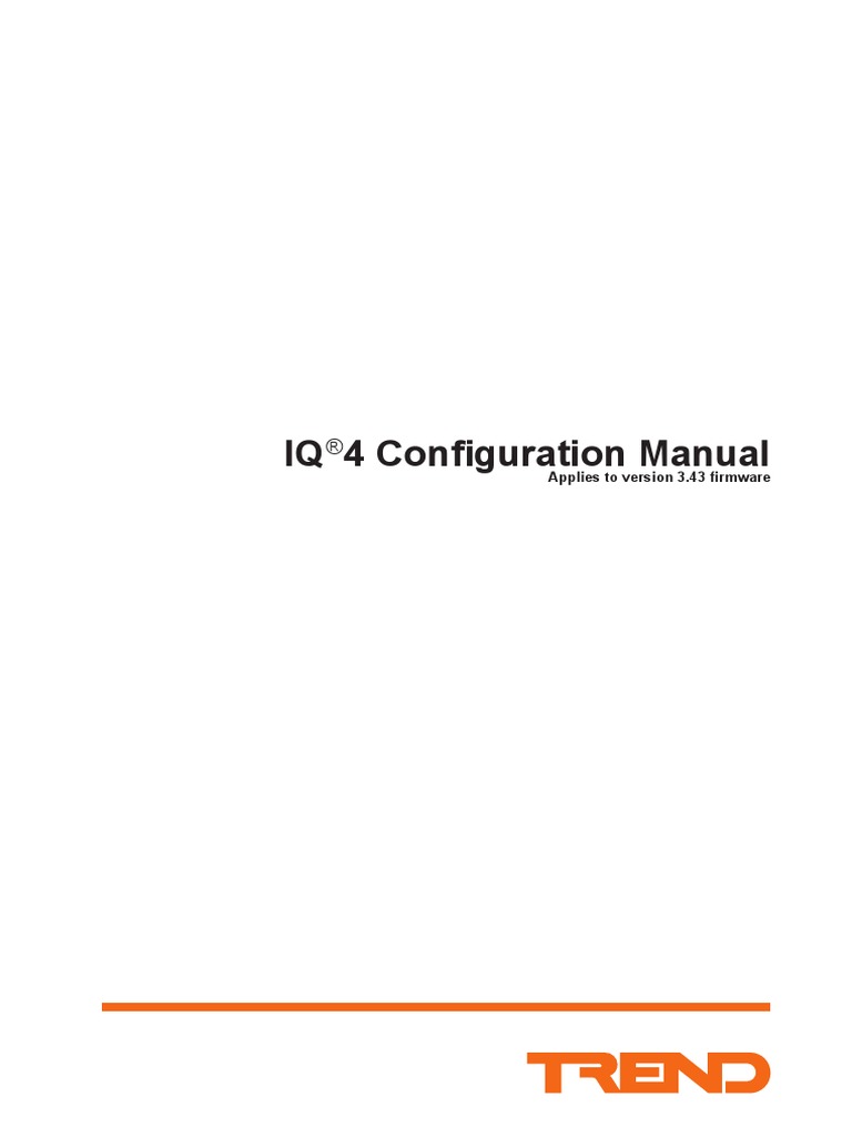 IQ4 Configuration Manual | PDF