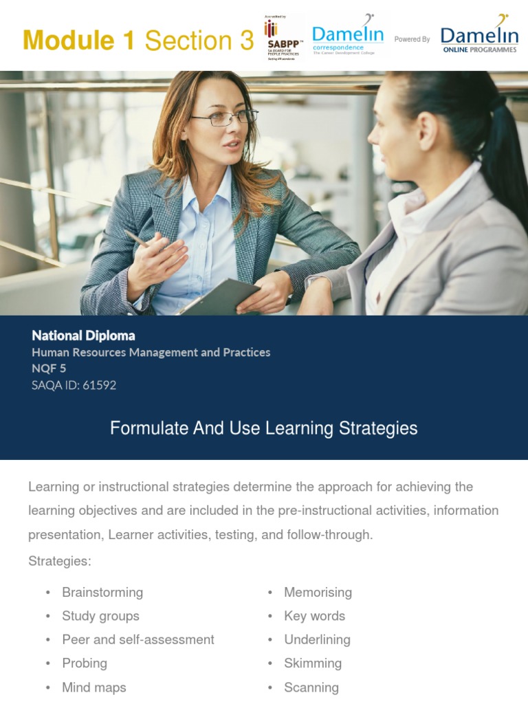 HumanResourceManagement - Module 1 - Section 3 | PDF | Learning ... HumanResourceManagement - Module 1 - Section 3 | PDF | Learning ...
