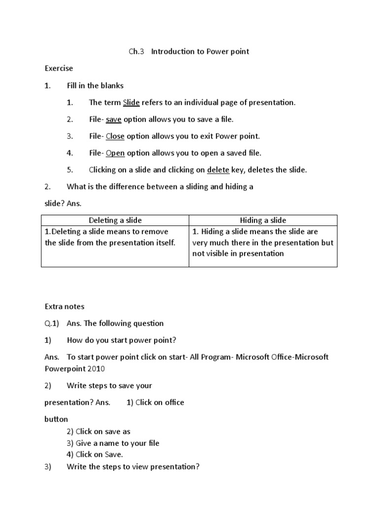 Ch.3 Introduction To Powerpoint | PDF