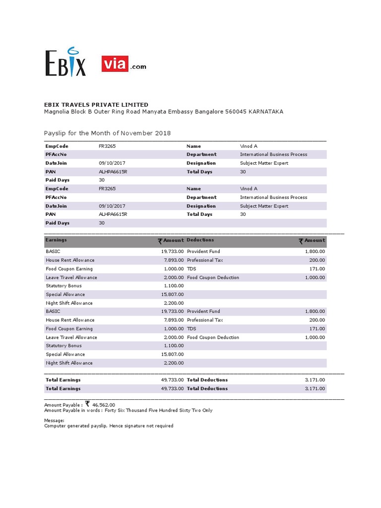 Ebix Travels Private Limited: Magnolia Block B Outer Ring Road Manyata ...