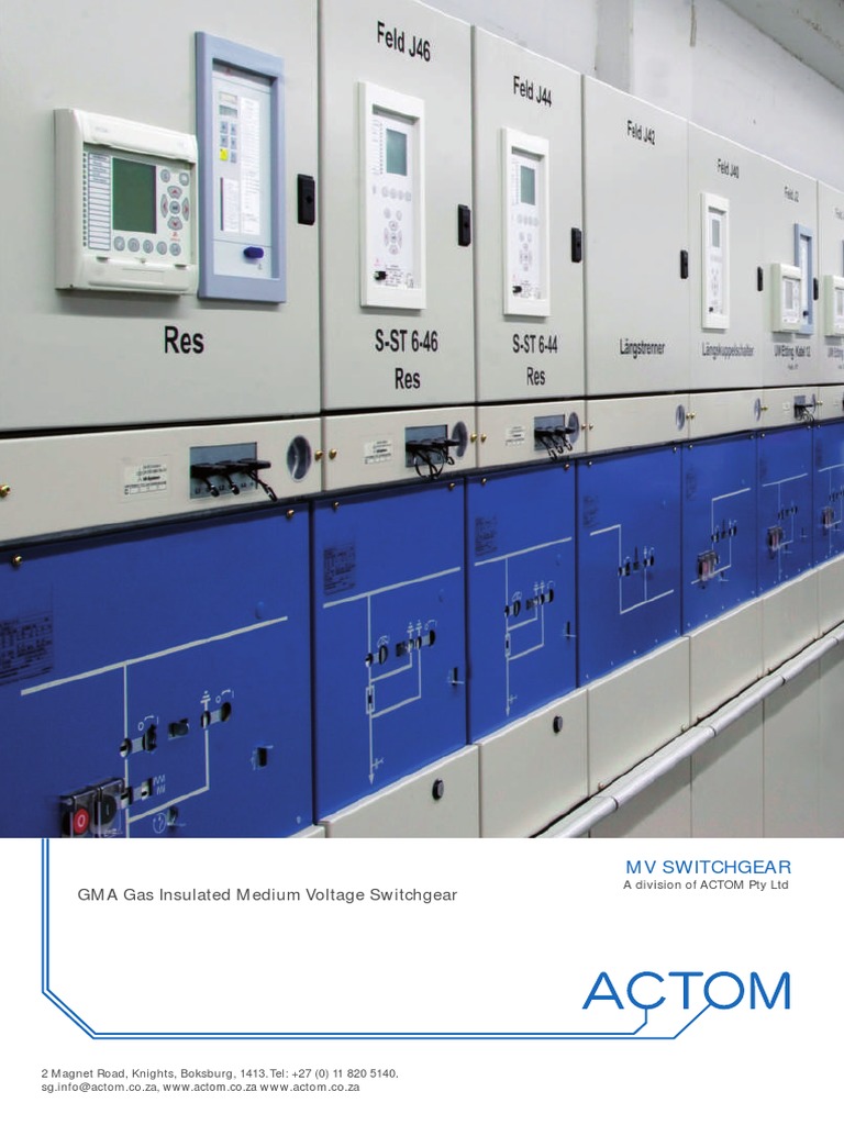 ACTOM MV GMA - Single | PDF | Electrical Substation | Switch