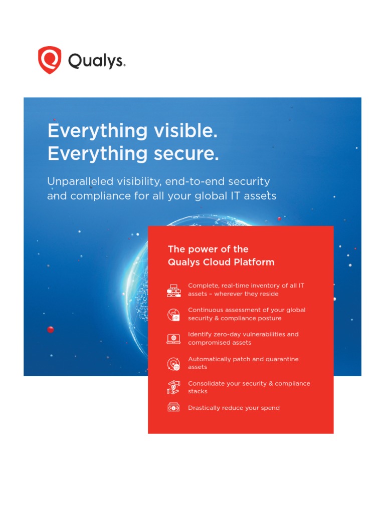 Qualys Corporate-Brochure | PDF | Cloud Computing | Computer Security