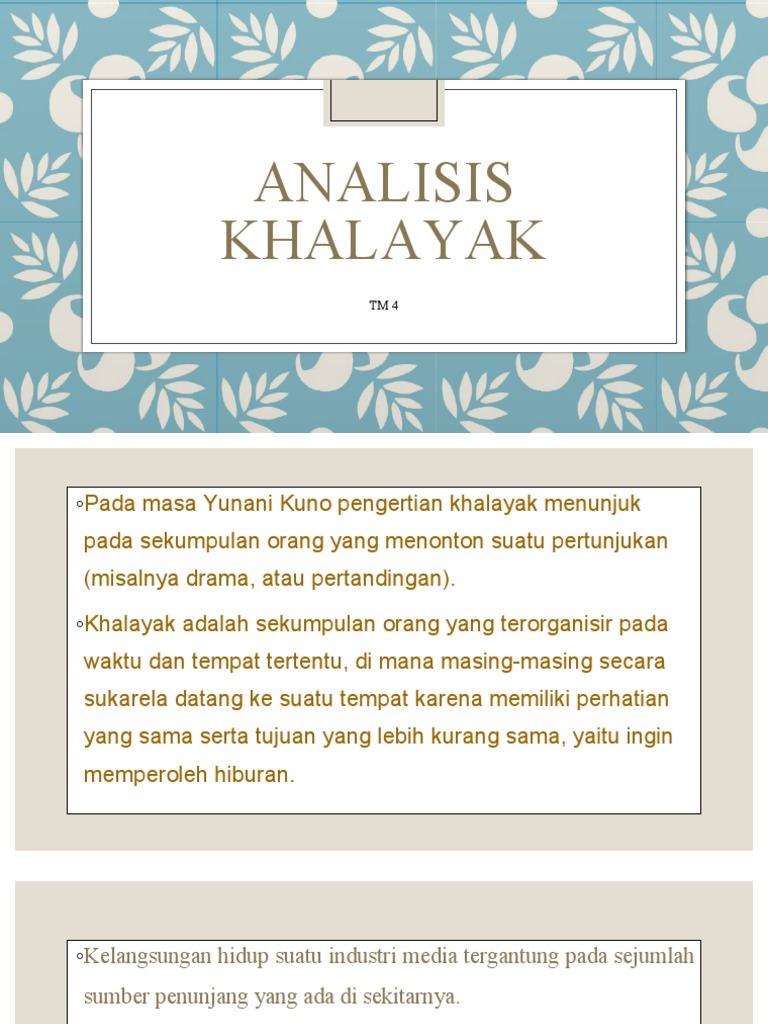 Analisis Khalayak | PDF