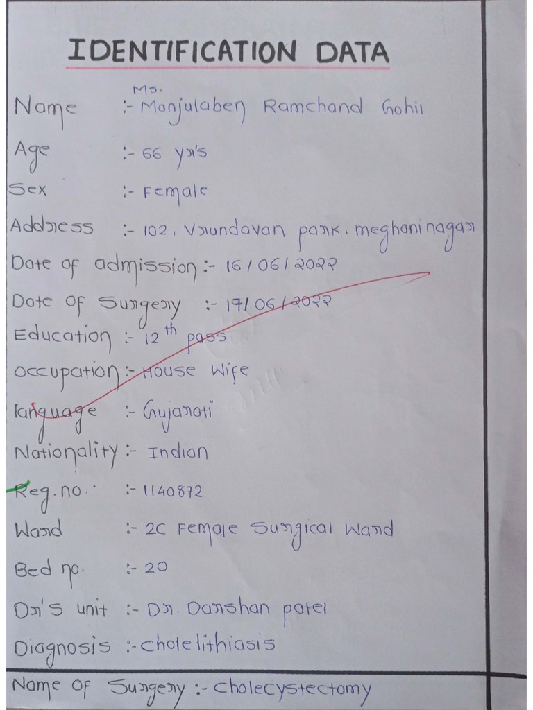 Case Study on Cholelithiasis | PDF