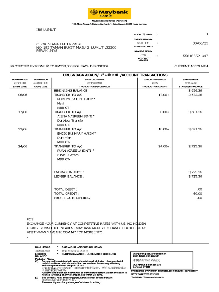 Account Statement | PDF | Business | Financial Services