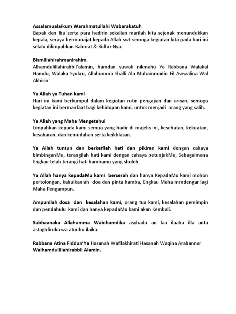 Naskah Doa | PDF