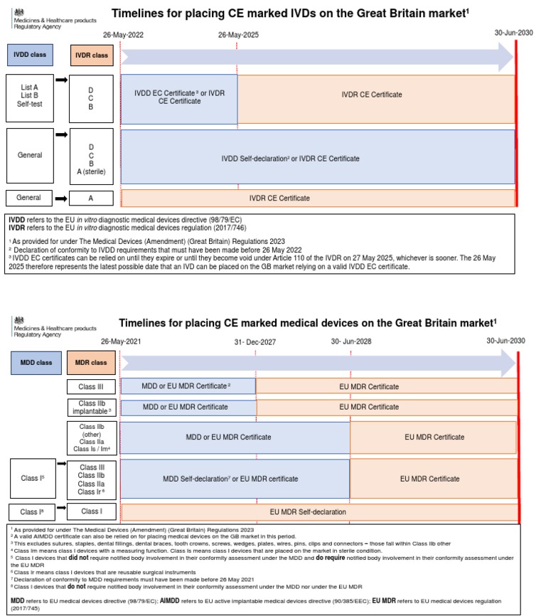 Timelines For Placing CE Marked IVDs On The Great Britain Market | PDF ...