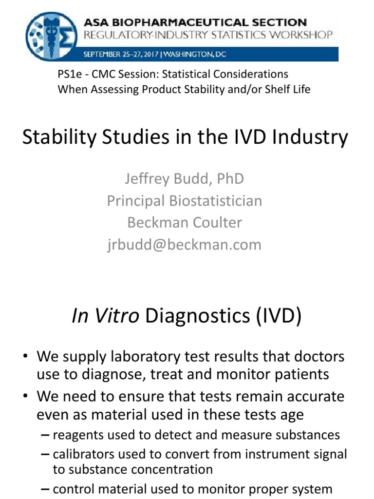 EP25-A - Measuring Instability in The World of IVD | PDF | Calibration ...