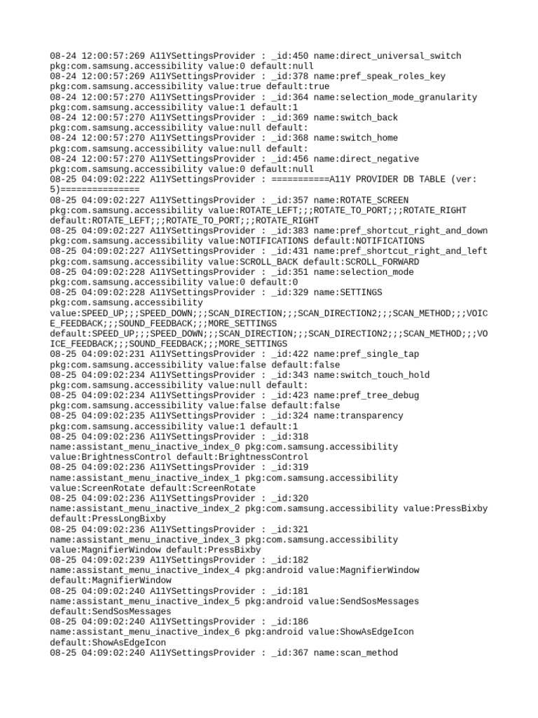 A11yprovider Log | PDF | Operating System Families | Smart Devices