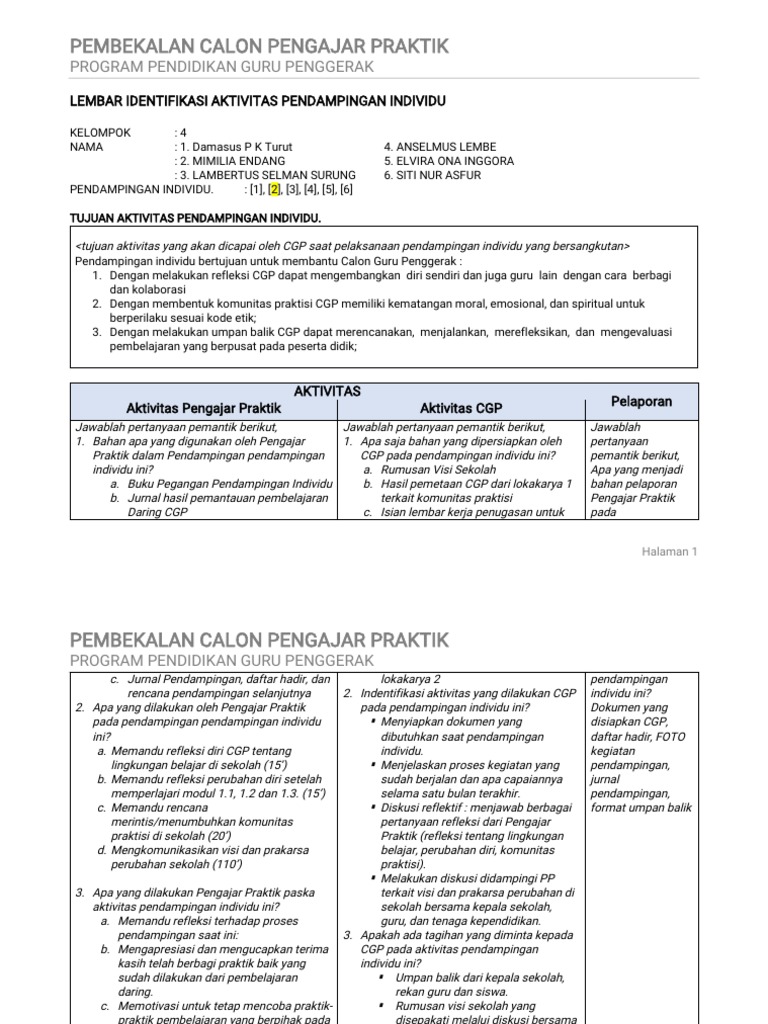 LA PI - 2 CPP Kelompok 4 | PDF